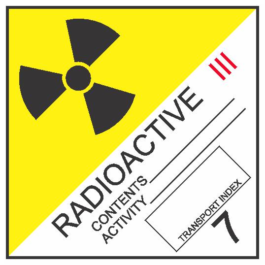 DANGEROUS GOODS RADIOACTIVE 3-7 – Signbiz