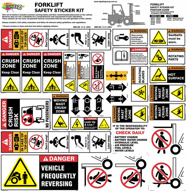 Sticker Kit - Forklift – Signbiz